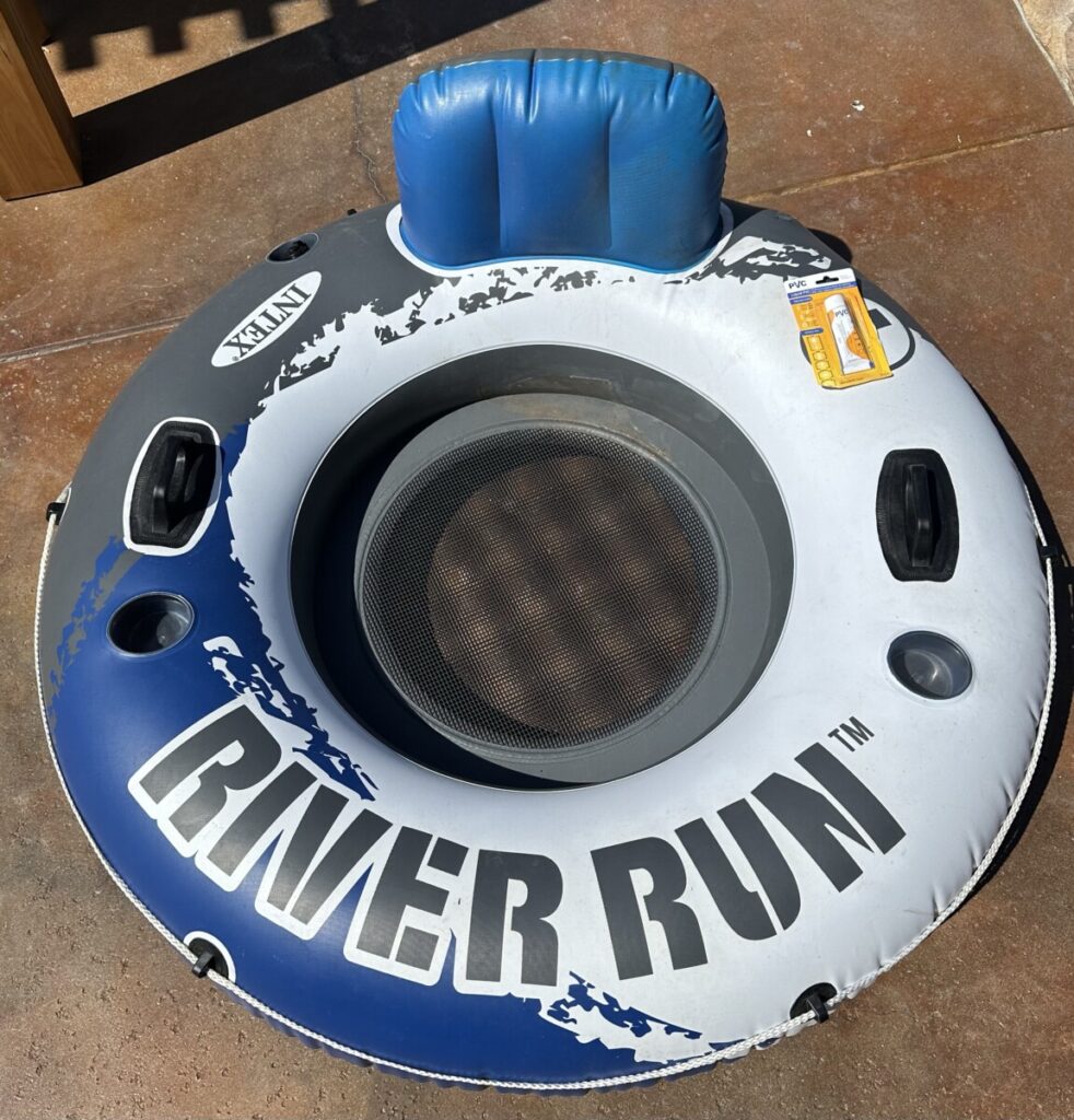 How to Patch Large Hole in Pool Float - DIY Dad SoCal