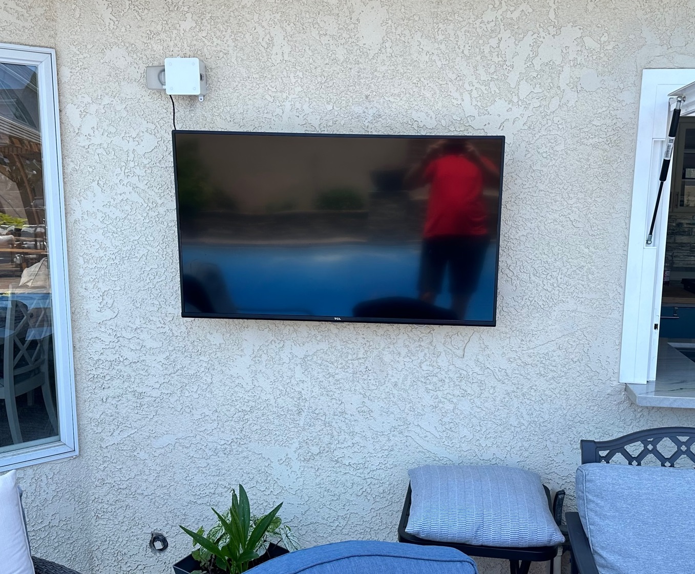 How to Install a TV Outside on Stucco - DIY Dad SoCal